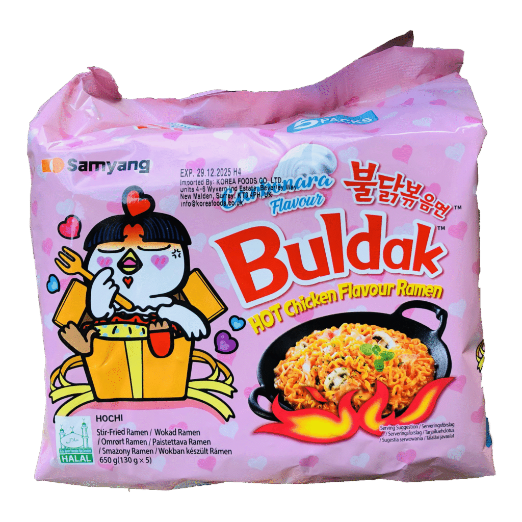 Samyang Buldak Carbonara Hot Chicken Flavour Ramen (5 Packs, 650g)
